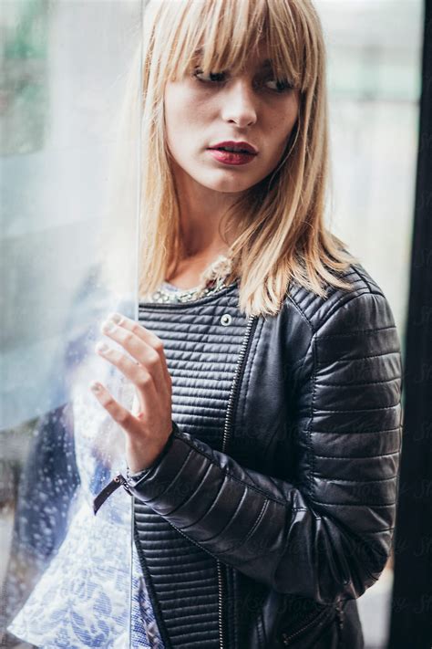 Young Beautiful Fashionable Woman With Blond Hair By Stocksy