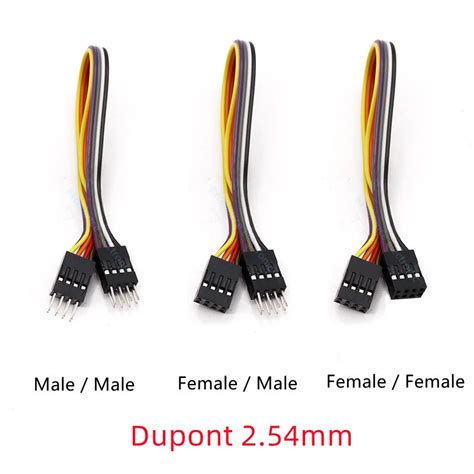 이중 행 듀폰 라인 Pcb용 점퍼 케이블 와이어 수컷 암컷 254mm 2x 2 3 4 5 6 7 8 910