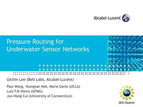 ppt pressure routing for underwater sensor networks powerpoint