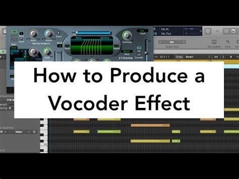 How To Produce A Vocoder Effect YouTube