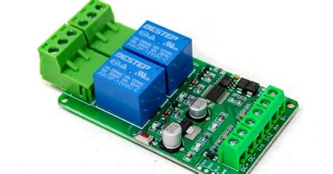 Buy 12V Modbus RTU 2 Channel Relay Module Support RS485 TTL