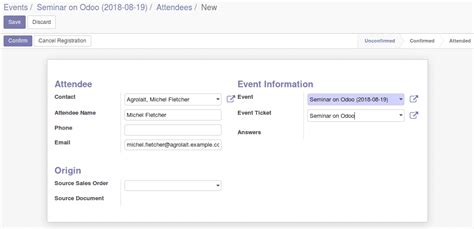 Event Management Module In Odoo V11 How To Create An Event