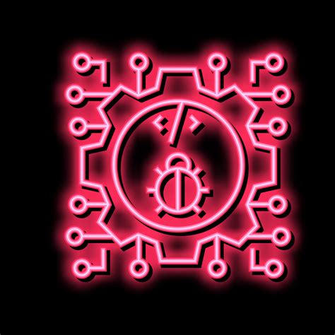 Development Debug Neon Glow Icon Illustration 20595922 Vector Art At