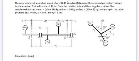 Solved The Rotor Rotates At A Constant Speed Of W K Chegg