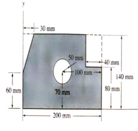 The Image Contains A Diagram Showing A 2d Shape With Various Dimensions The Shape Has A