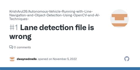 Lane Detection File Is Wrong Issue 1 KrishArul26 Autonomous