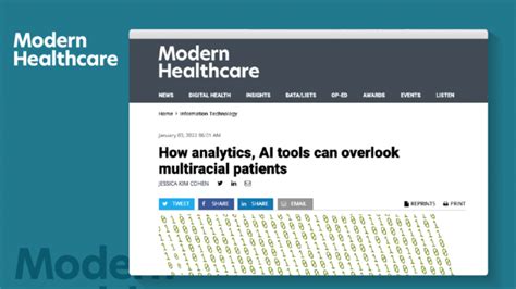 Modern Healthcare How Analytics Ai Tools Can Overlook Multiracial