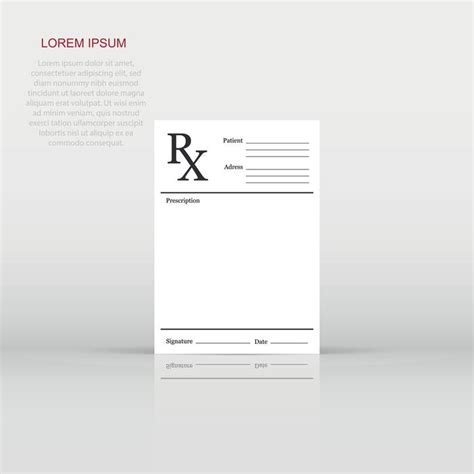 Prescription Label Vector Art Icons And Graphics For Free Download
