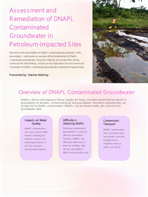 Assessment And Remediation Of Dnapl Contaminated Groundwater In