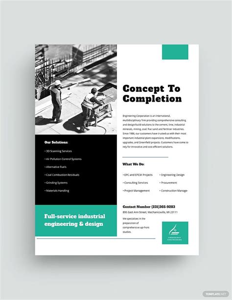 Engineering Datasheet Template In Pages Publisher Psd Word Pdf