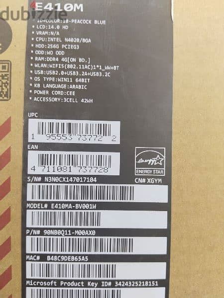 لاب توب اسوس استعمال شهر بحالة الزيرو كما هو موضح بالصور لاب توب