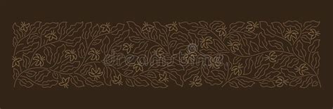 Cocoa Themed Vector Design With Botanical Ornament Background Vector