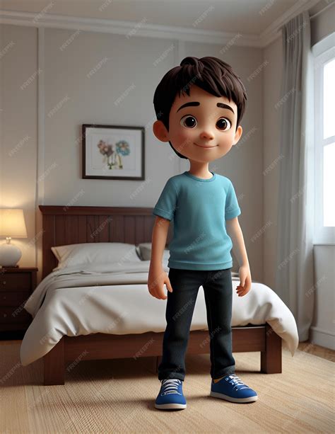 Premium Photo A Boy Cute Isolated Full Body Isolated On White Background