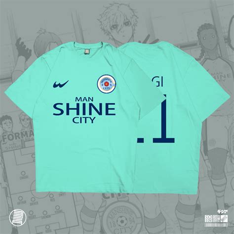 Manshine Man Shine City Nagi Chigiri Blue Lock 球衣 Kaos 動漫漫畫 蝦皮購物