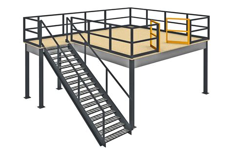 Mezzanine Stairs Mezzanine Staircase Unit With Niche And Riser