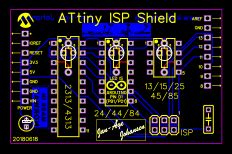 ATTiny Console V1 Through Hole EasyEDA Open Source Hardware Lab