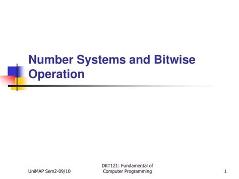 Ppt Number Systems And Bitwise Operation Powerpoint Presentation Free Download Id5891202