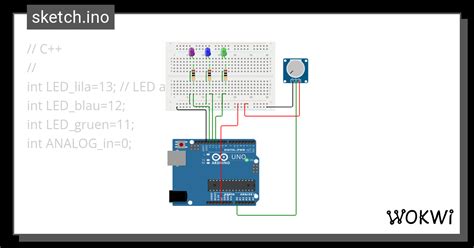 LED V Wokwi ESP STM Arduino Simulator