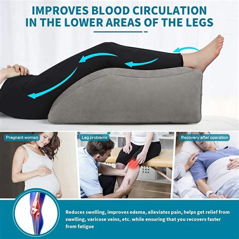 Inflatable Back Legs Support Pillow Air Cushion And Non Slip Mat