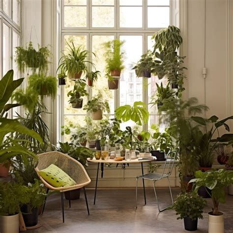 Premium Ai Image Urban Jungle Love For Plants Concept Interior Of