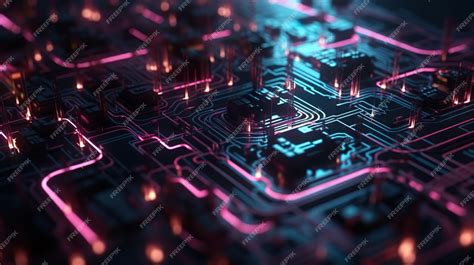 Premium Ai Image Circuit Board Technology Background Processors Concept Motherboard Digital