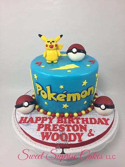 Pokemon Go Birthday Cake Picachu Cake Pokeballs Sweet Suprise Cakes