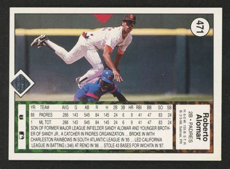 Roberto Alomar 1989 Upper Deck 471 Pristine Auction