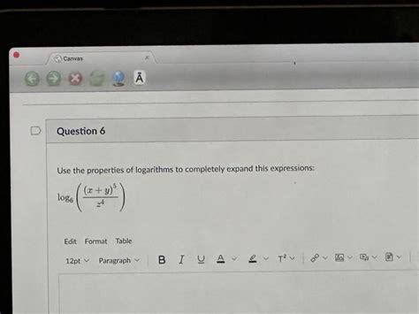solved use the properties of logarithms to completely expand