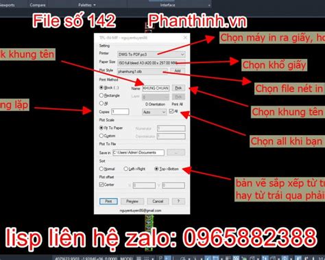Cách In Bản Vẽ Cad Cách In đen Trắng Cách In Màu Trong Cad