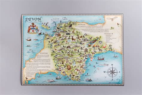 Devon Adventure Map Print Cornutopia Maps