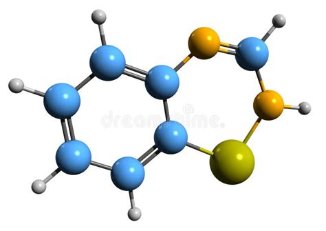 3d Image Of Benzene Skeletal Formula Stock Illustration Illustration