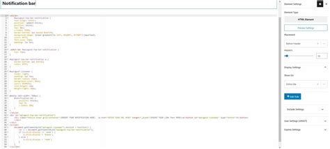 how to create a notification bar in kadence theme wplogout