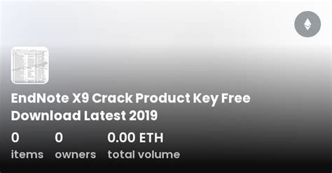 Endnote X9 Crack Product Key Free Download Latest 2019 Collection