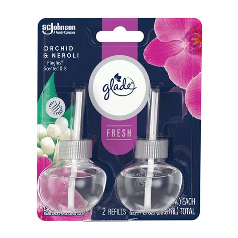 Glade Plugins Scented Oil Refills Orchid Neroli Oz Pk