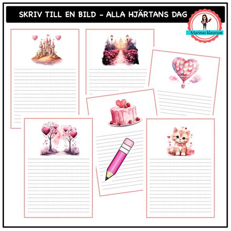 Skriv Till En Bild Alla Hj Rtans Dag Teach Academy