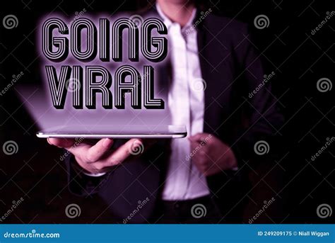 Text Showing Inspiration Going Viral Business Concept Image Video Or