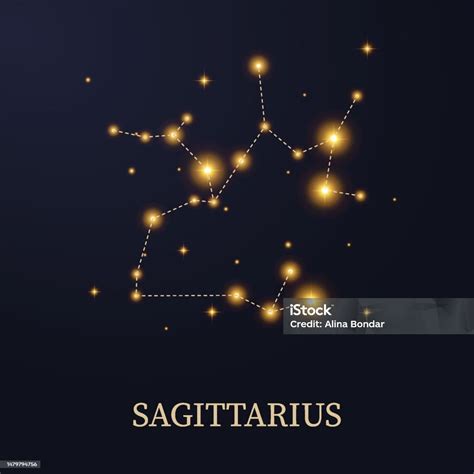 Zodiac Constellation Sagittarius Stock Illustration Download Image