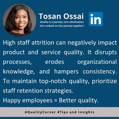 Tosan Ossai On Linkedin Qualitymanagement Qms Qualitymatters