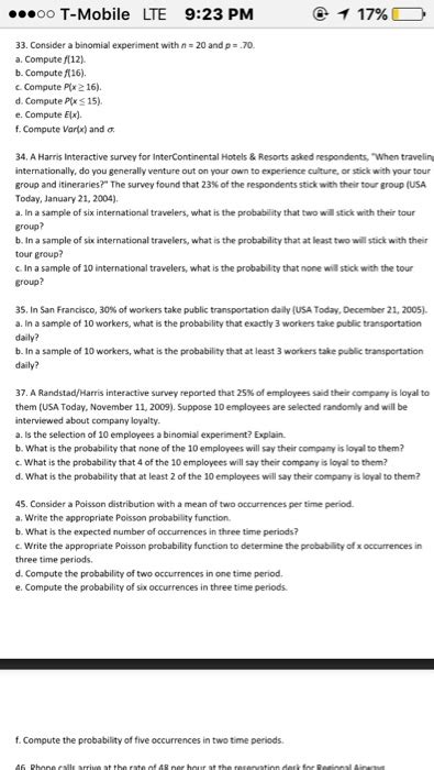solved consider a binomial experiment with n 20 and p
