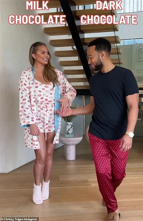 Chrissy Teigen Puts On A Leggy Display As She And Husband John Legend