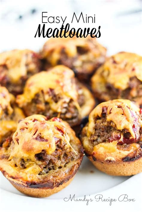 Easy Mini Meatloaves Recipe Mandys Recipe Box