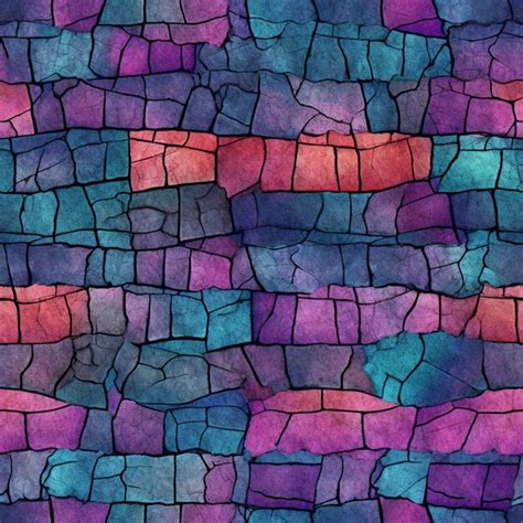 Premium Photo A Close Up Of A Colorful Stone Wall With A Pattern Of