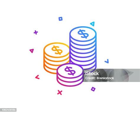 동전 돈 라인 아이콘입니다 은행 통화입니다 벡터 구매에 대한 스톡 벡터 아트 및 기타 이미지 구매 금융 날씬한 Istock