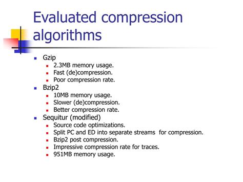 ppt vpc3 a fast and effective trace compression algorithm powerpoint