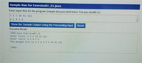 solved 7 31 merge two sorted lists write the following