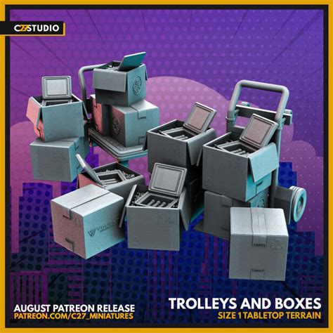 Trolleys And Boxes 🏅 Eboraminiatures