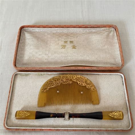 【やや傷や汚れあり】鼈甲 べっ甲 べっこう 簪 かんざし 櫛 くし 和装小物 髪飾り 着物 日本髪 和装 レトロ アンティークの落札情報詳細