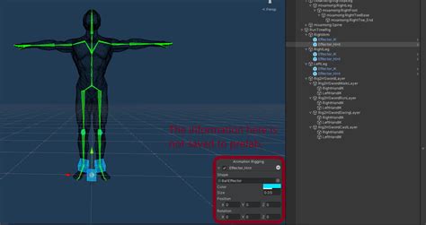 Rig Effector Prefabs Do Not Save Effector Shape Colour Or Size