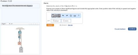 Solved The 55 Kg Block A Is Released From Rest Figure 1