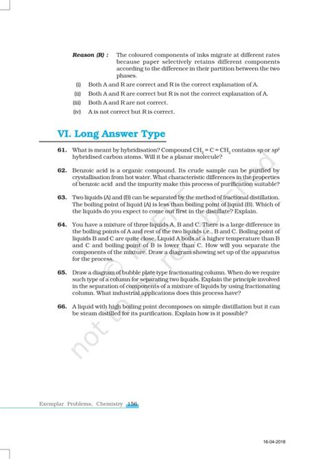 Ncert Exemplar Book For Class 11 Chemistry Chapter 12 Organic Chemistry